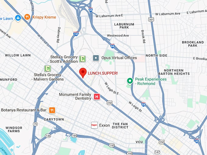 16. lunch.supper! map