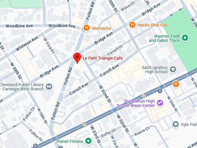 16. le petit triangle cafe map