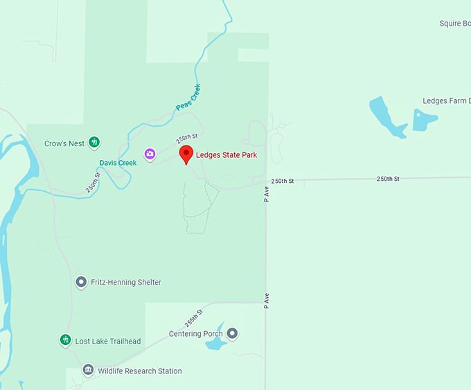 16. ledges state park map