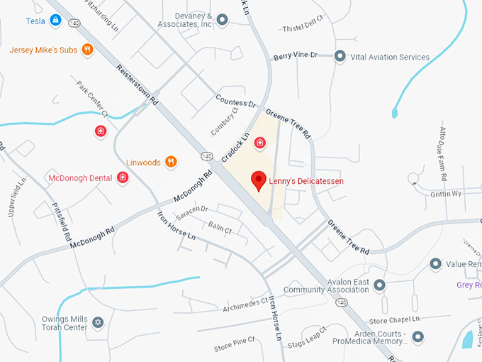 16. lenny's delicatessen map