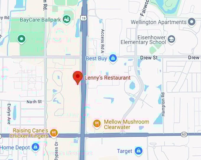 16. lenny&rsquo;s restaurant map