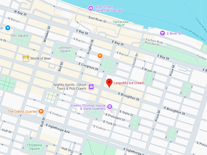 16. leopold's ice cream map