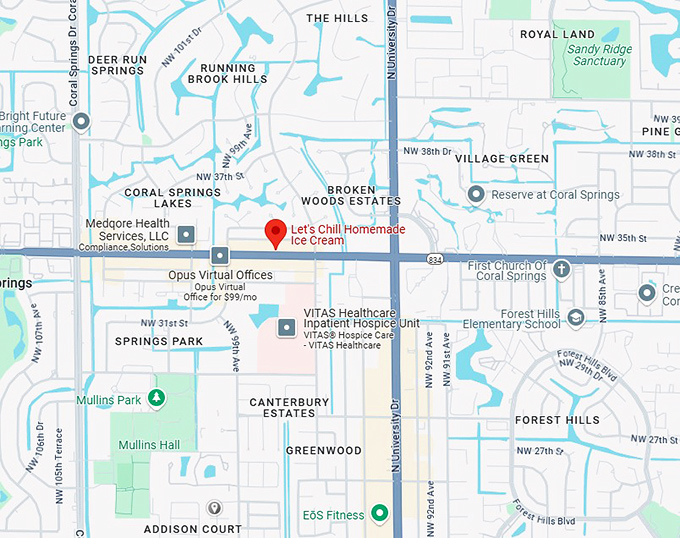 16. let&rsquo;s chill homemade ice cream map