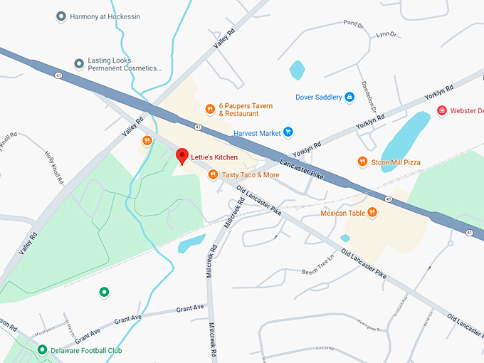 16. lettie's kitchen map