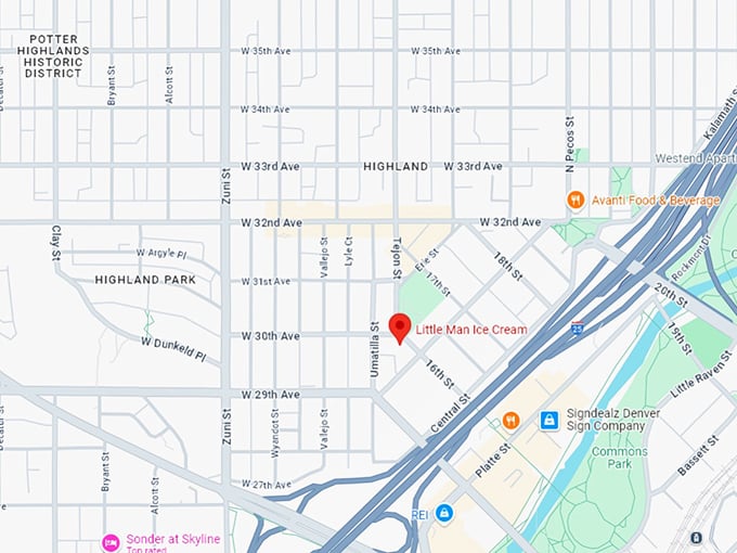 16. little man ice cream map