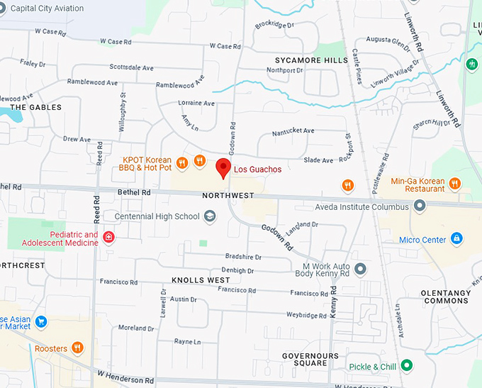 16. los guachos map
