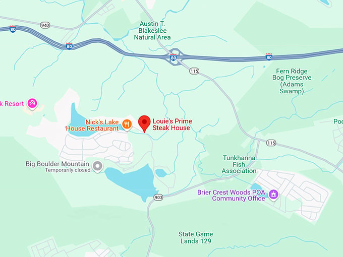 16. louie's prime steak house map