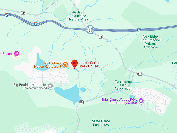 16. louie's prime steak house map