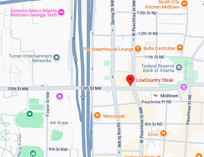 16. lowcountry steak map