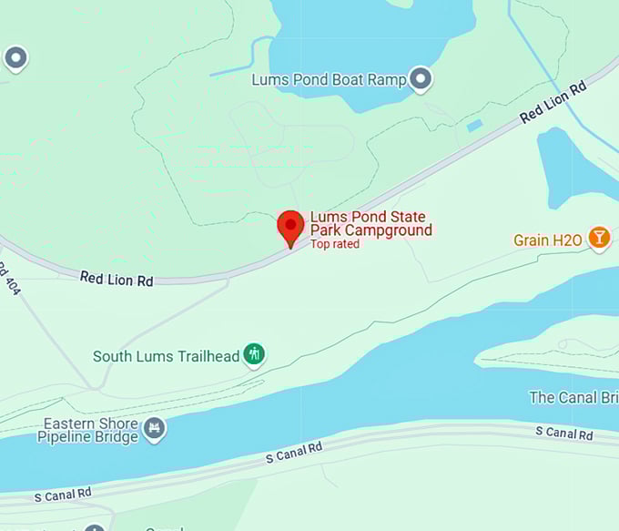 16. lums pond state park campground map