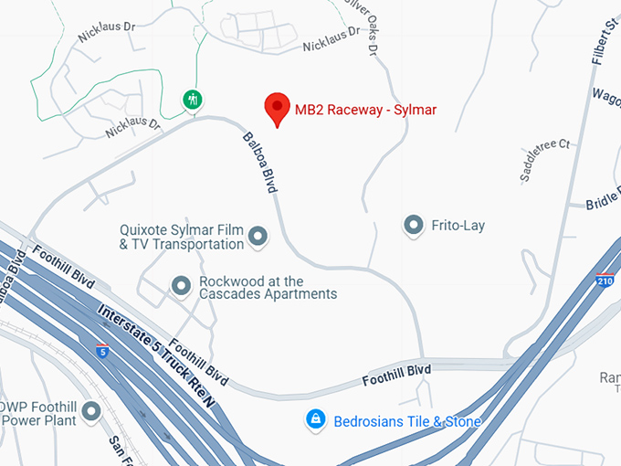 16. mb2 raceway sylmar map