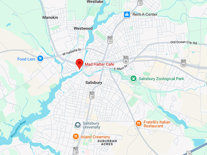 16. mad hatter cafe map