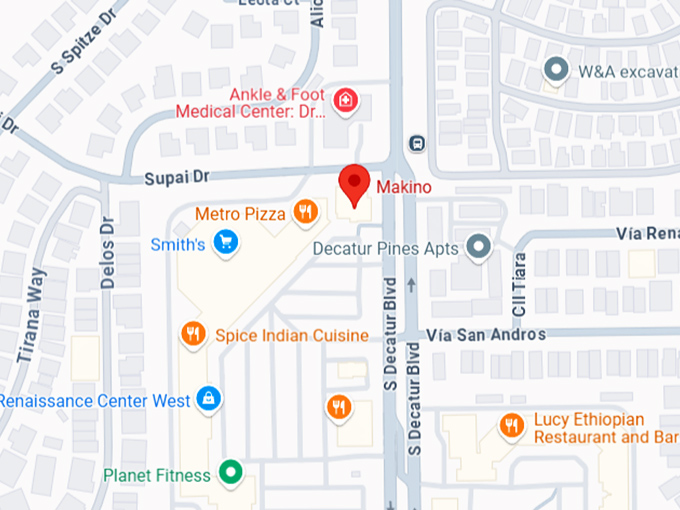 16. makino sushi & seafood buffet map