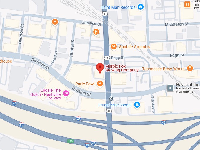 16. marble fox brewing company map