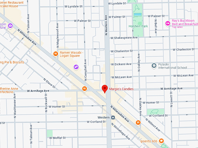 16. margie's candies map