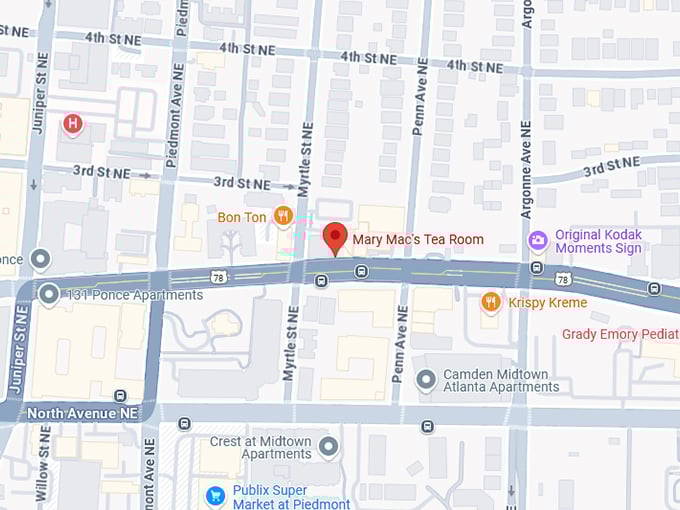 16. mary mac's tea room map