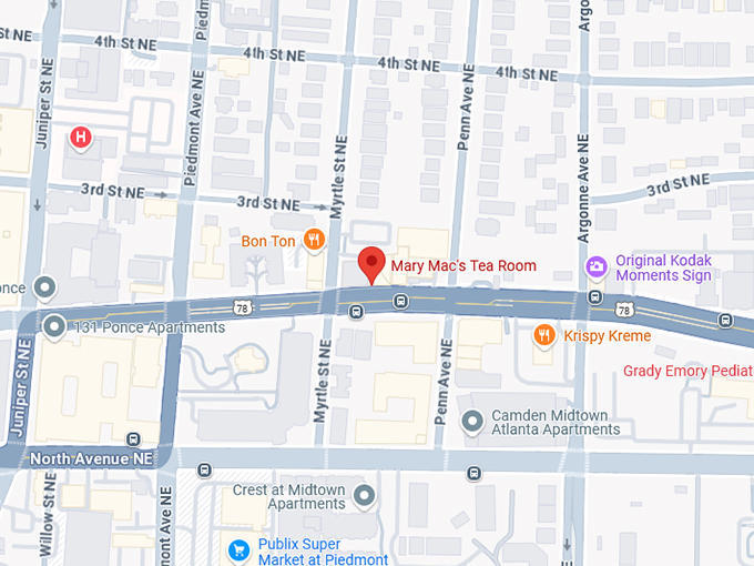 16. mary mac's tea room map