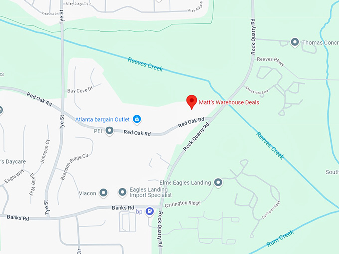 16. matt&rsquo;s warehouse deals map