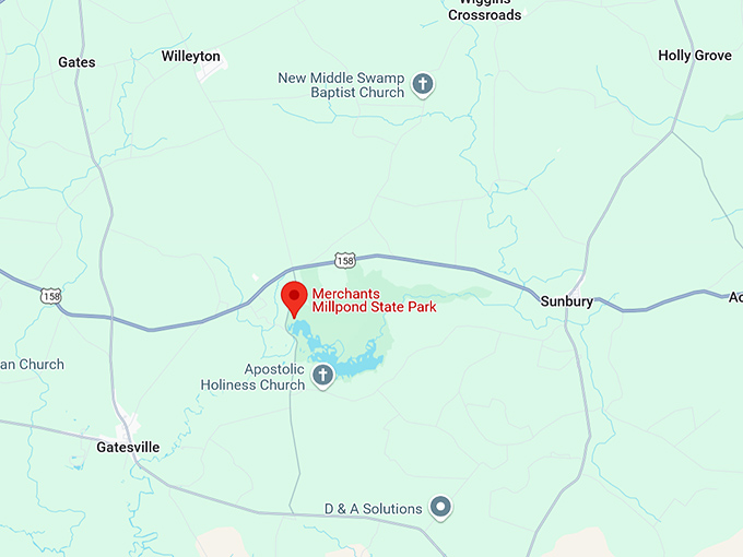 16. merchants millpond state park map