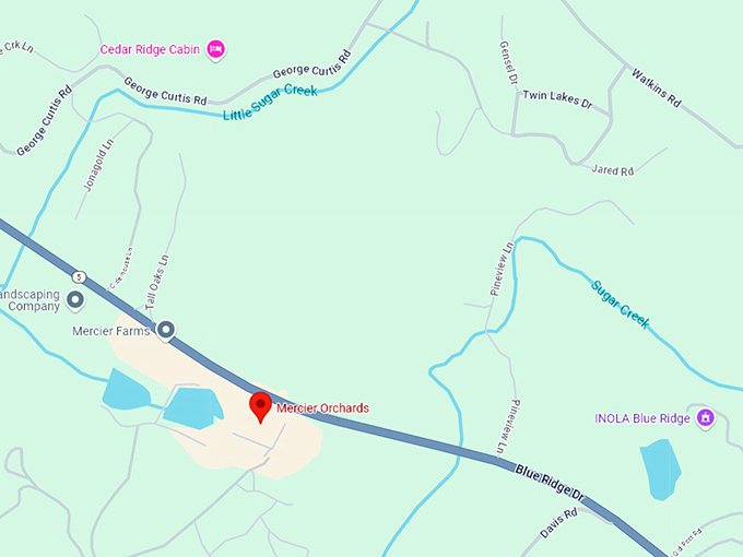16. mercier orchards map
