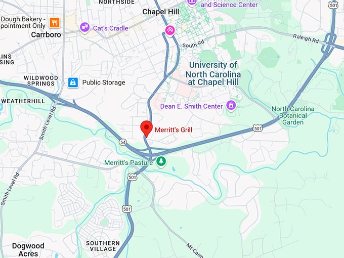 16. merritt's grill map