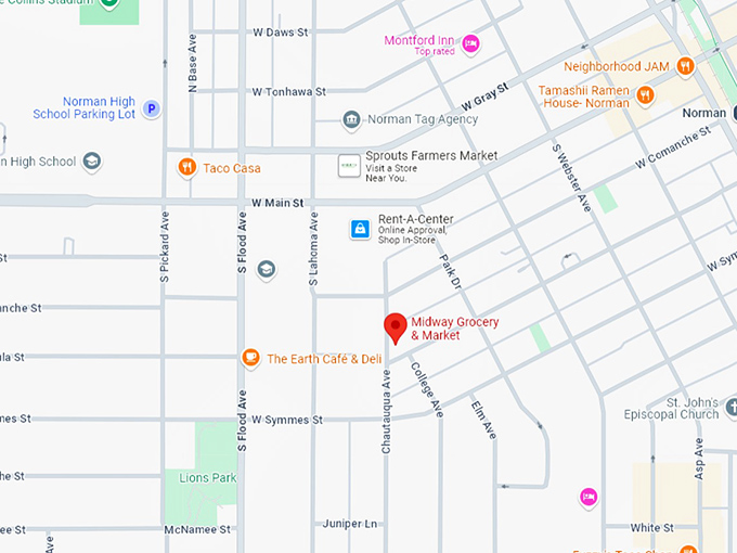 16. midway grocery & market map