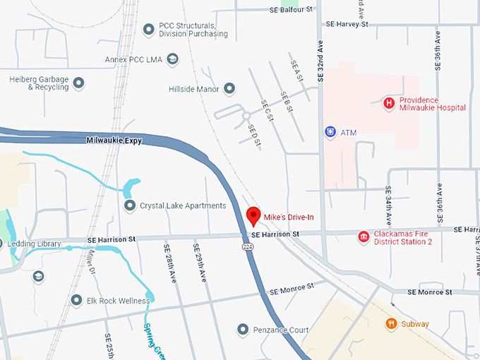 16. mike's drive in map