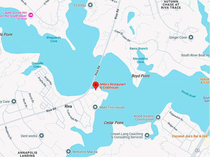 16. mike's restaurant & crabhouse map