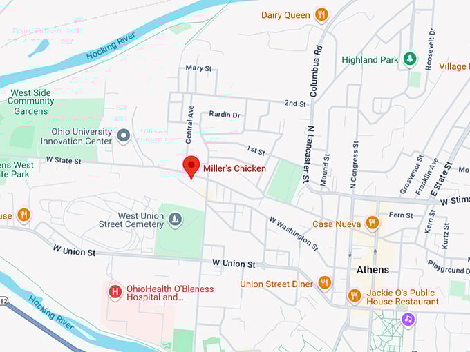 16. miller's chicken map