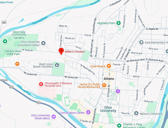 16. miller's chicken map