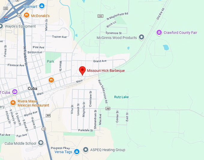 16. missouri hick barbeque map