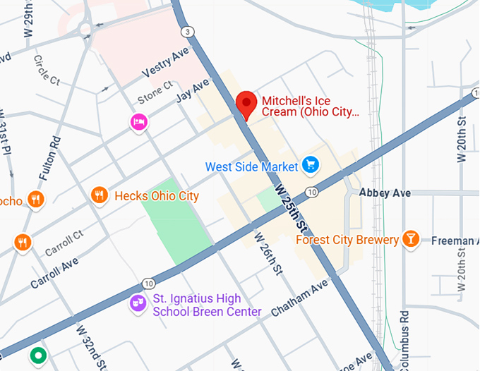 16. mitchell's homemade ice cream map