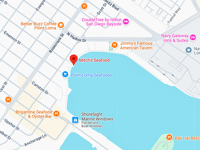 16. mitch's seafood map