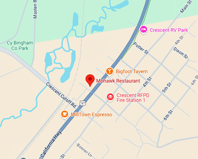 16. mohawk restaurant map