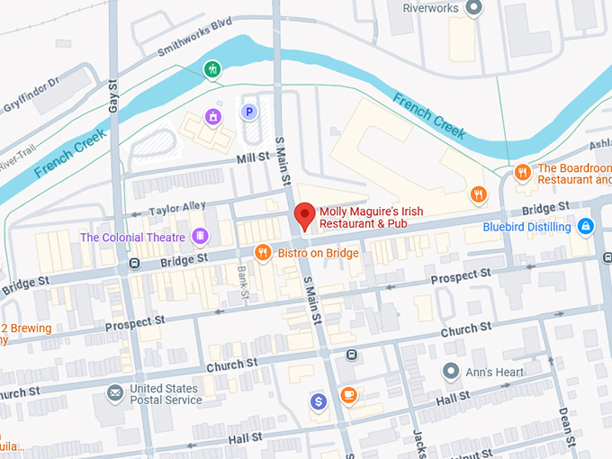 16. molly maguire's irish restaurant & pub map