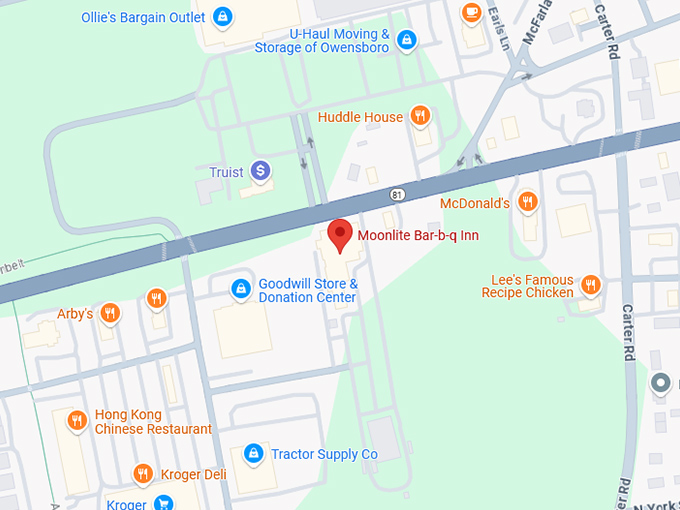 16. moonlite bar b q inn map