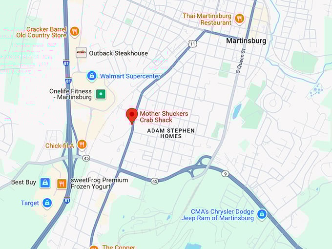 16. mother shuckers crab shack map