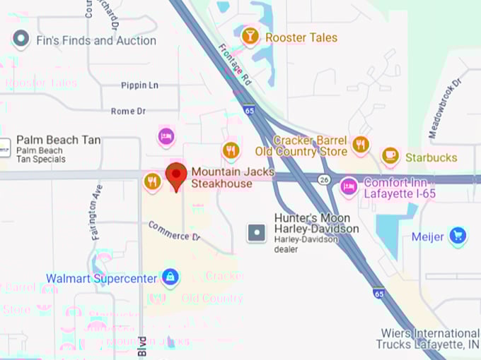 16. mountain jacks steakhouse map