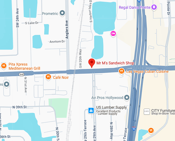 16. mr m's sandwich shop map