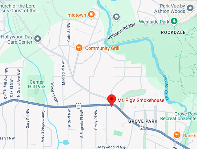 16. mr. pig's smokehouse map