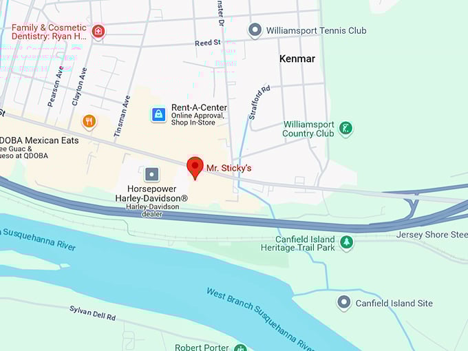 16. mr. sticky&rsquo;s map