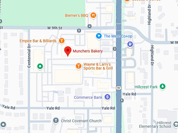 16. munchers bakery map