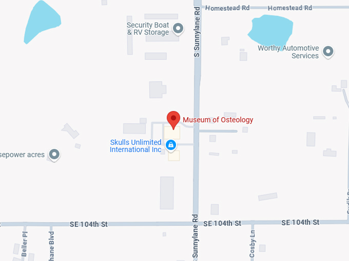 16. museum of osteology map