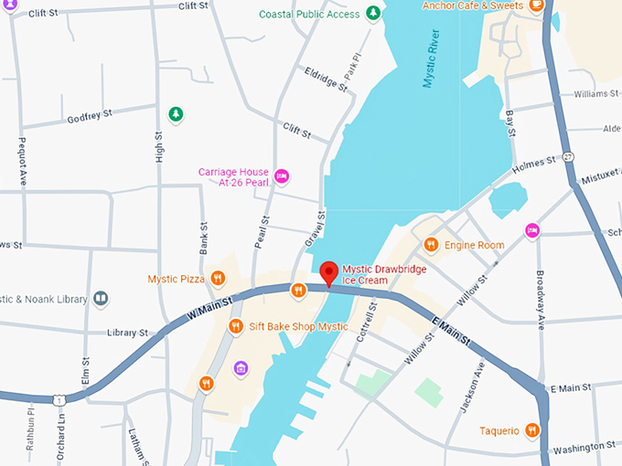 16. mystic drawbridge ice cream map