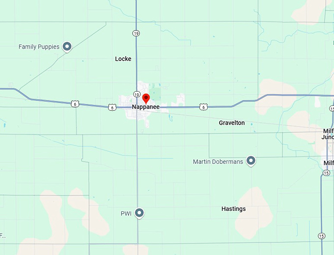 16. nappanee map
