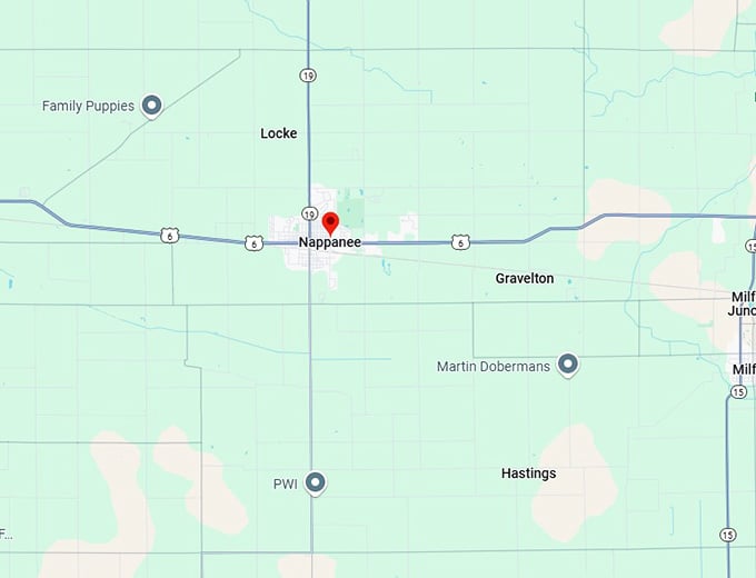 16. nappanee map