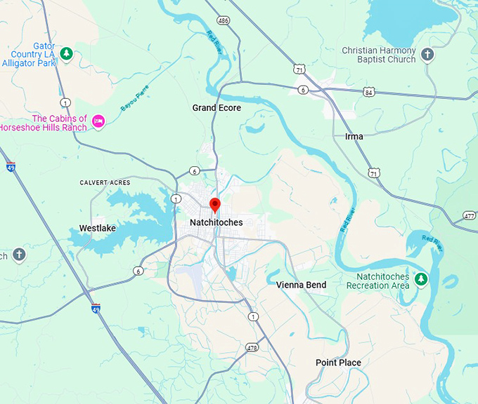16. natchitoches map