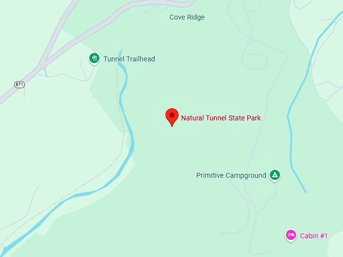 16. natural tunnel state park map