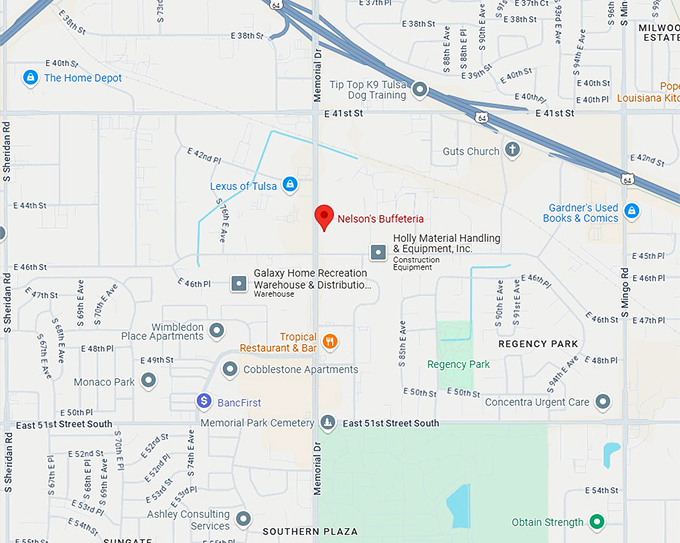 16. nelson's buffeteria map