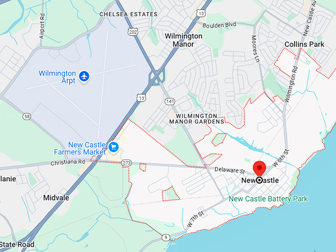 16. new castle delaware map